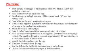 Embryonated egg notes | PPT
