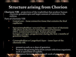 Embryonic and fetal growth and development | PPTX