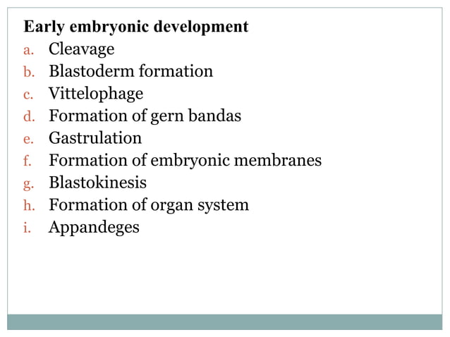 Embryonic and post embryonic development in insect | PPT | Infertility ...
