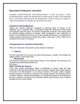Embryonic induction | DOCX