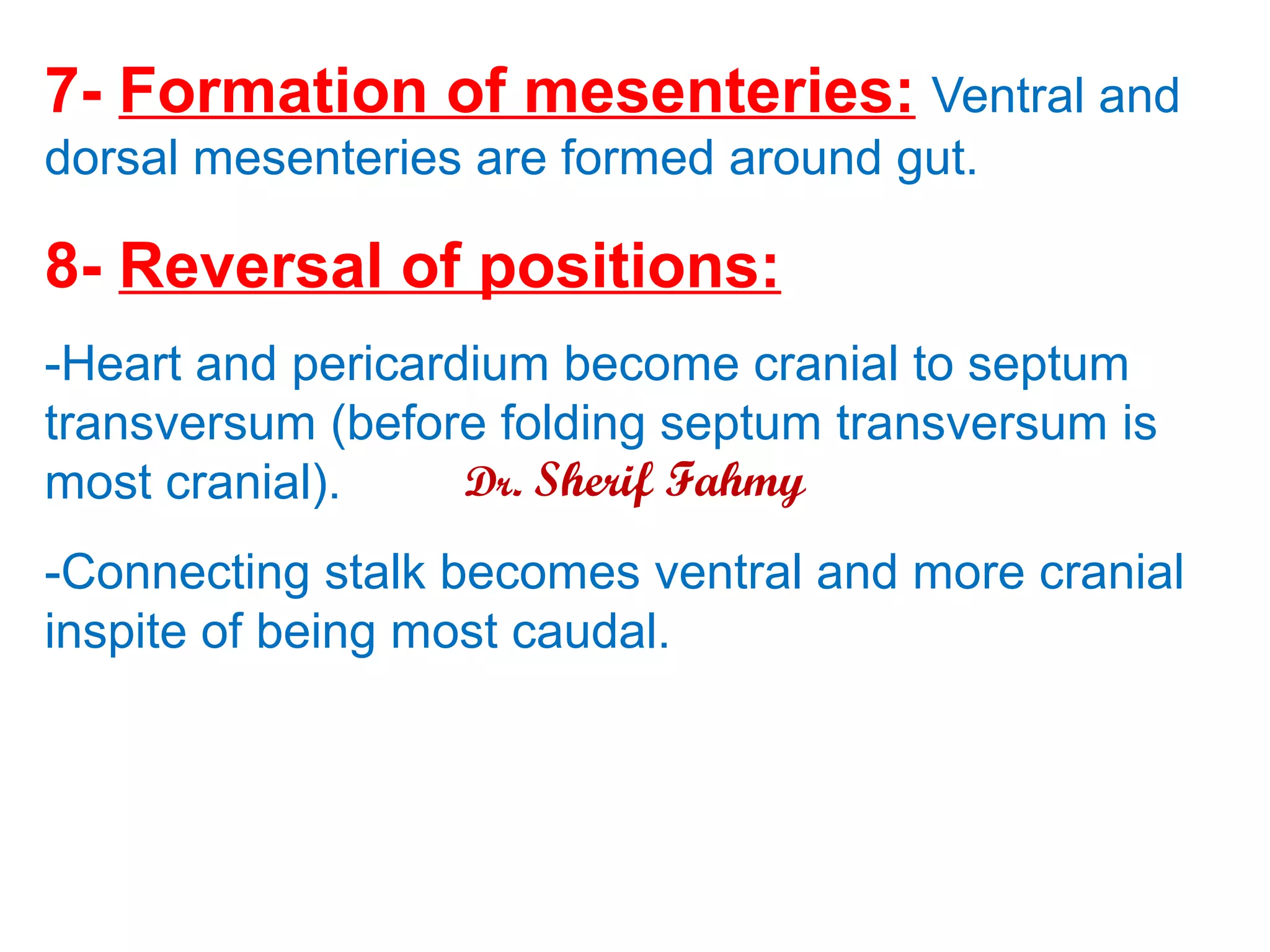 Embryonic period 4th – 8th week & Folding (General Embryology) | PPS