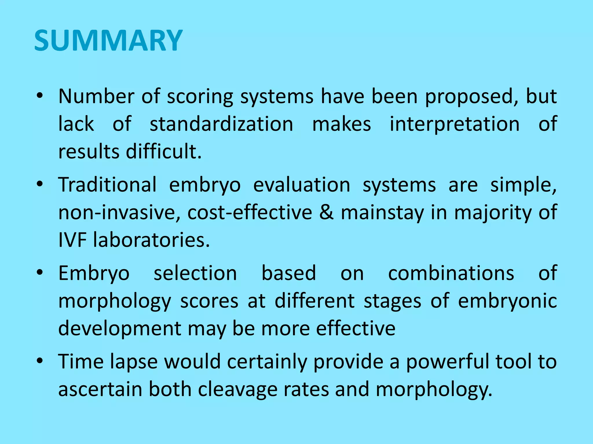 EMBRYO QUALITY ASSESSMENT, WHICH TO SELECT? | PDF
