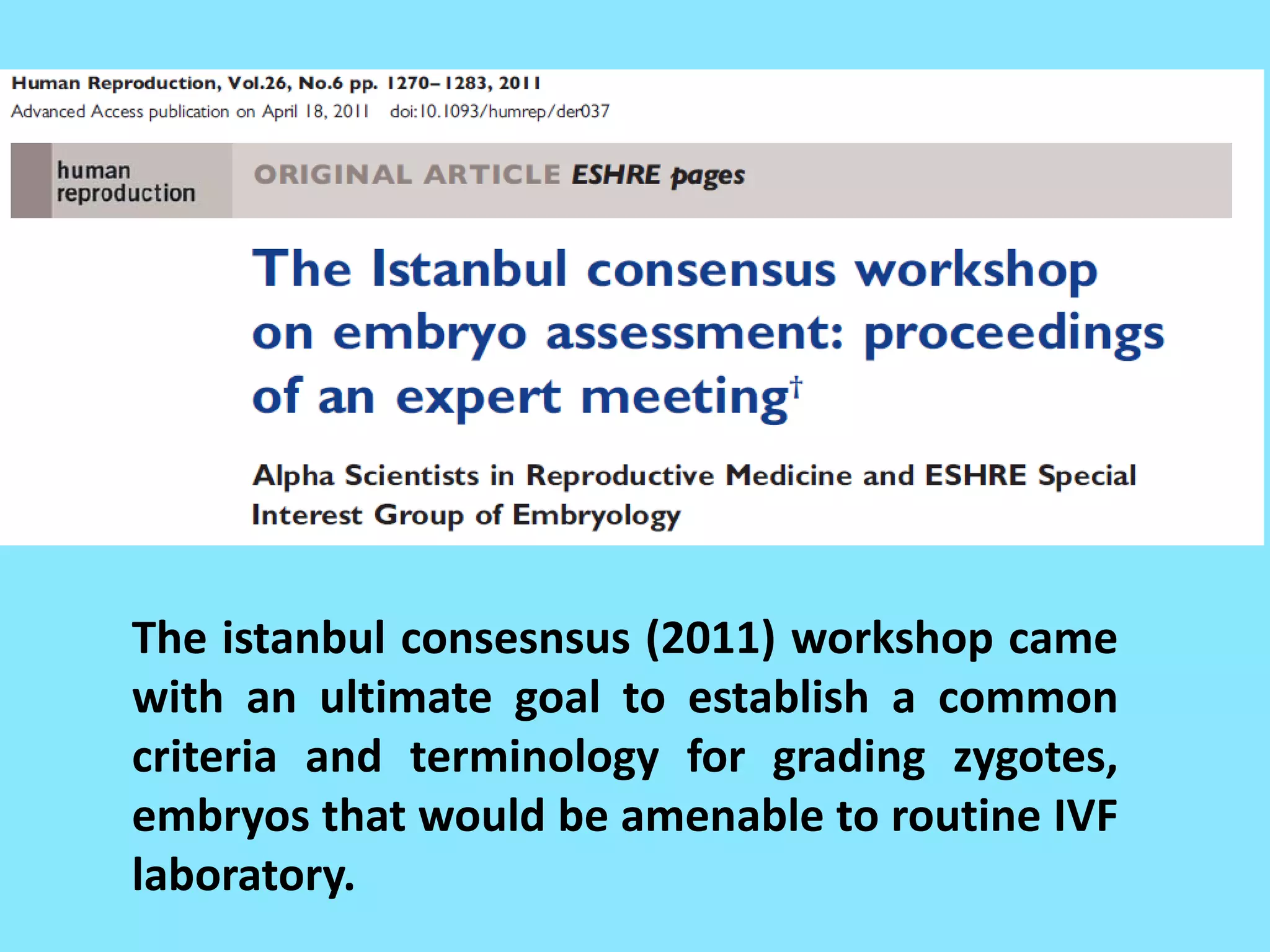 EMBRYO QUALITY ASSESSMENT, WHICH TO SELECT? | PDF