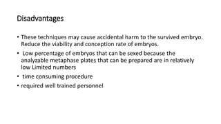 Embryo sexing final ppt | PPTX