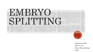Embryo splitting.pptx