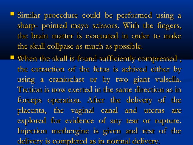 Embryotomies | PPT | Pregnancy | Reproductive Health