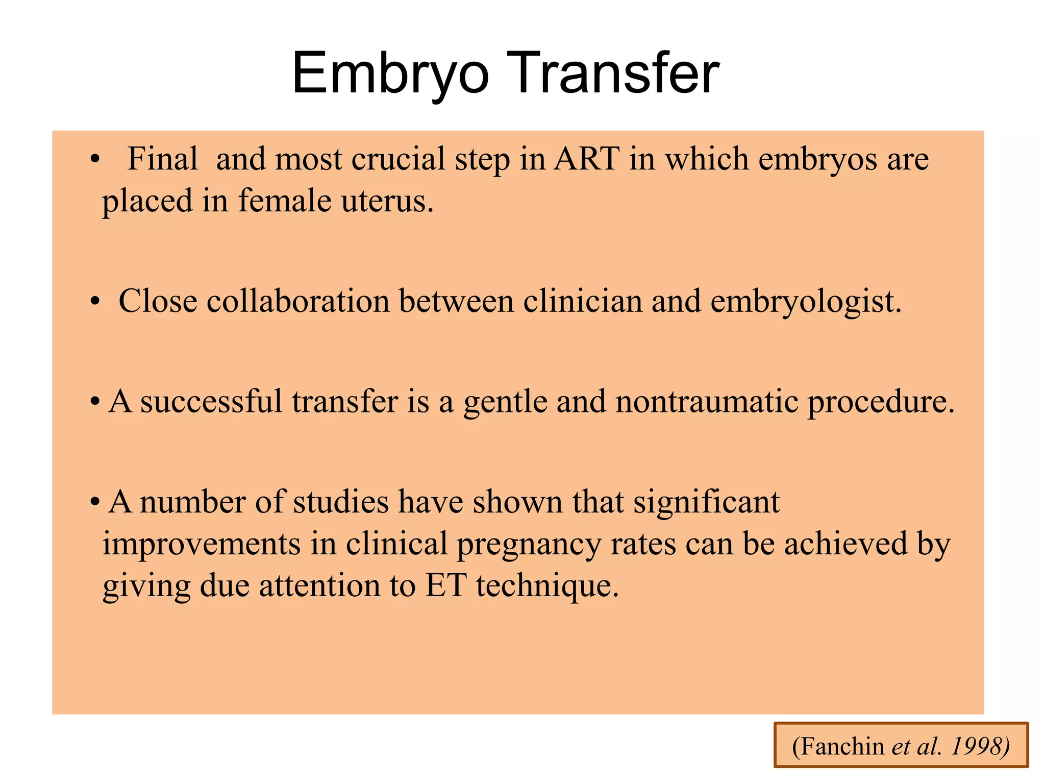 Embryo transfer | PPTX