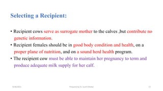 Embryo transfer and infertility management | PPT