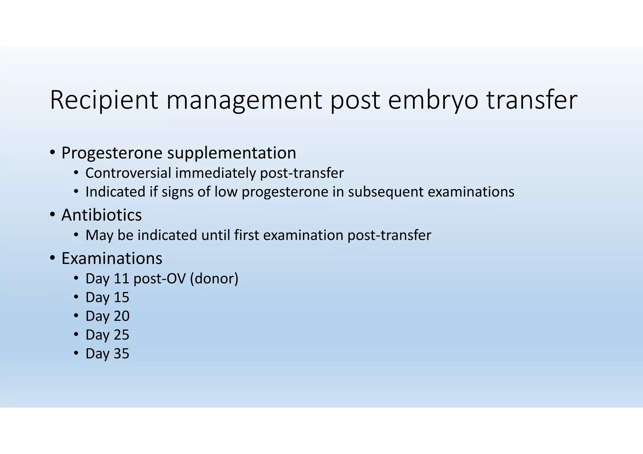 Equine embryo transfer and other techniques Dr Jose Len | PDF ...