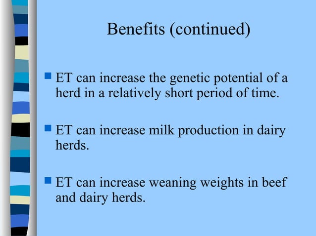 Embryo transfer in_cattle | PPT