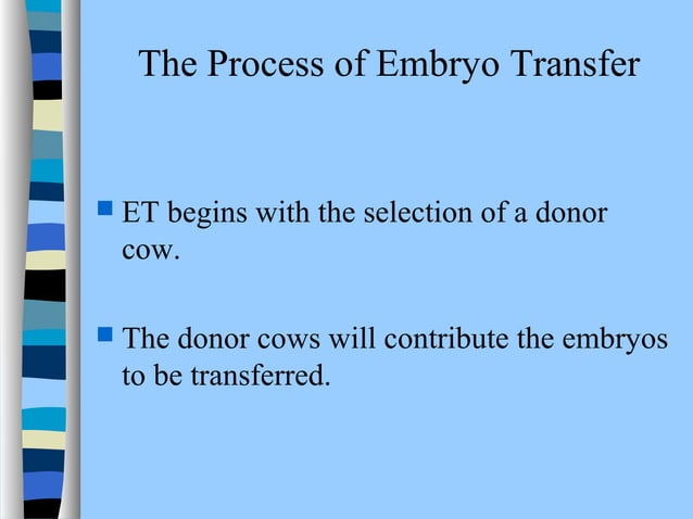 Embryo transfer in_cattle | PPT