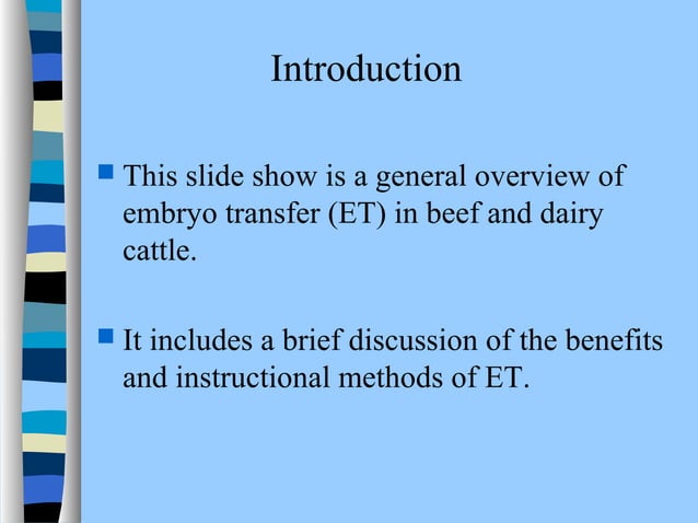 Embryo transfer in_cattle | PPT