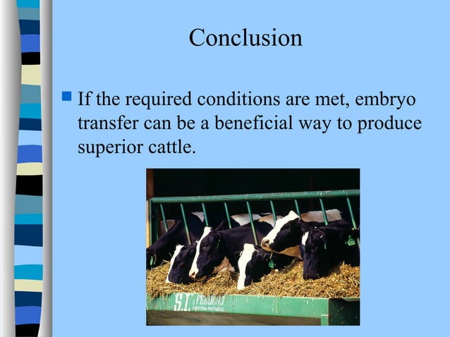 Embryo transfer in_cattle | PPT