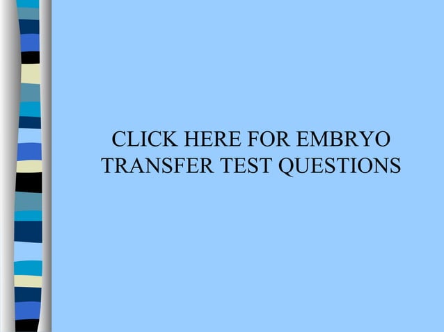 Embryo transfer in_cattle | PPT