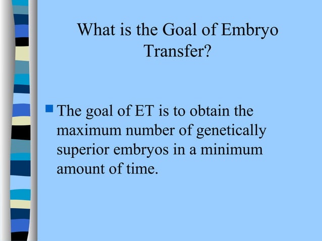 Embryo transfer in_cattle | PPT