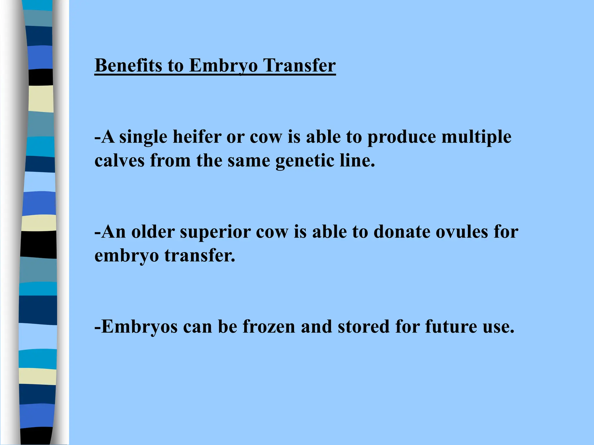 Embryo transfer in cattle knowledge about cattle | PPT
