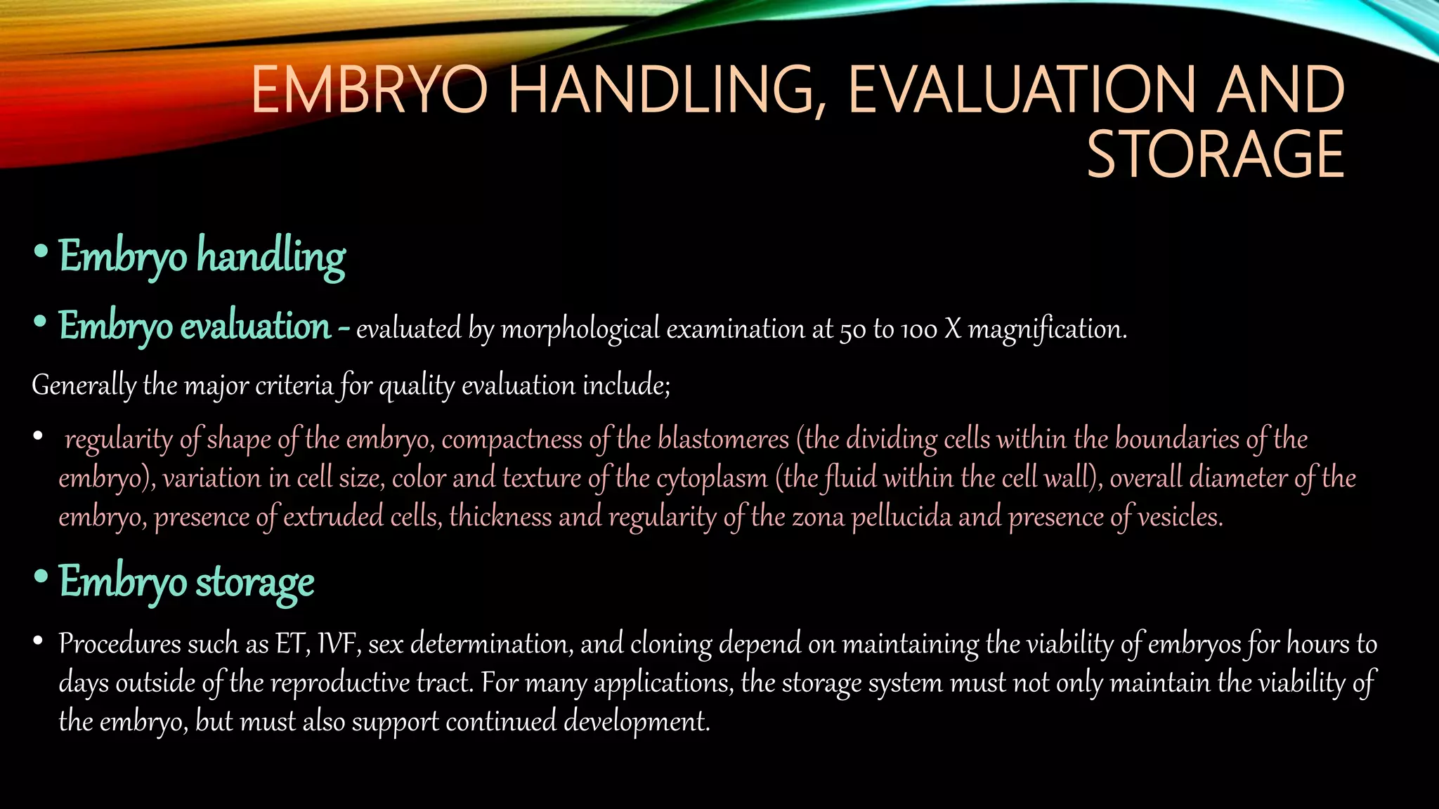 Embryo transfer in cattle and its applications | PPTX