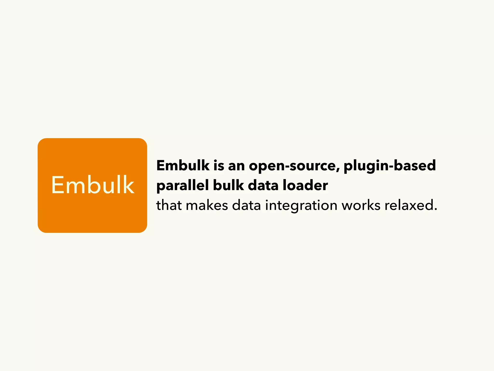 Embulk, an open-source plugin-based parallel bulk data loader | PDF ...