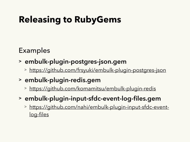 Embulk, an open-source plugin-based parallel bulk data loader | PPT
