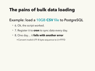 Embulk, an open-source plugin-based parallel bulk data loader | PDF | Databases | Computer ...