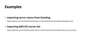 Scripting Embulk Plugins | PDF