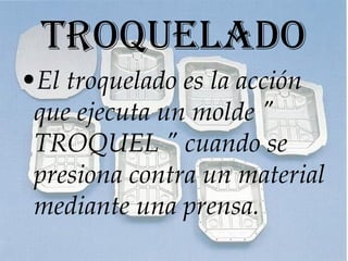 Embutido Corte Y Troquelado | PPT