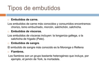 La verdad sobre los embutidos | PPTX