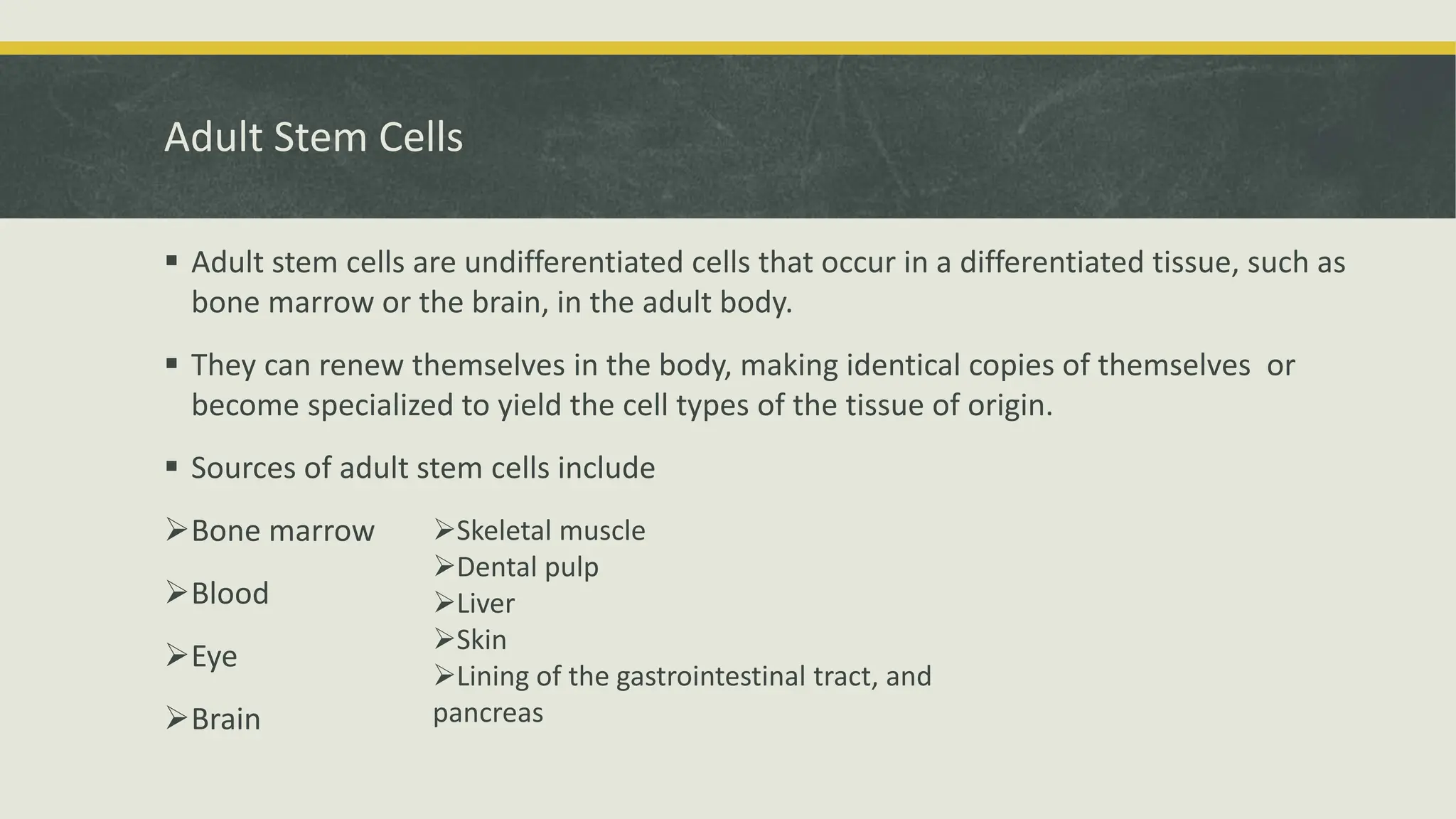 Embyonal Stem Cells - Properties and Classification | PPTX