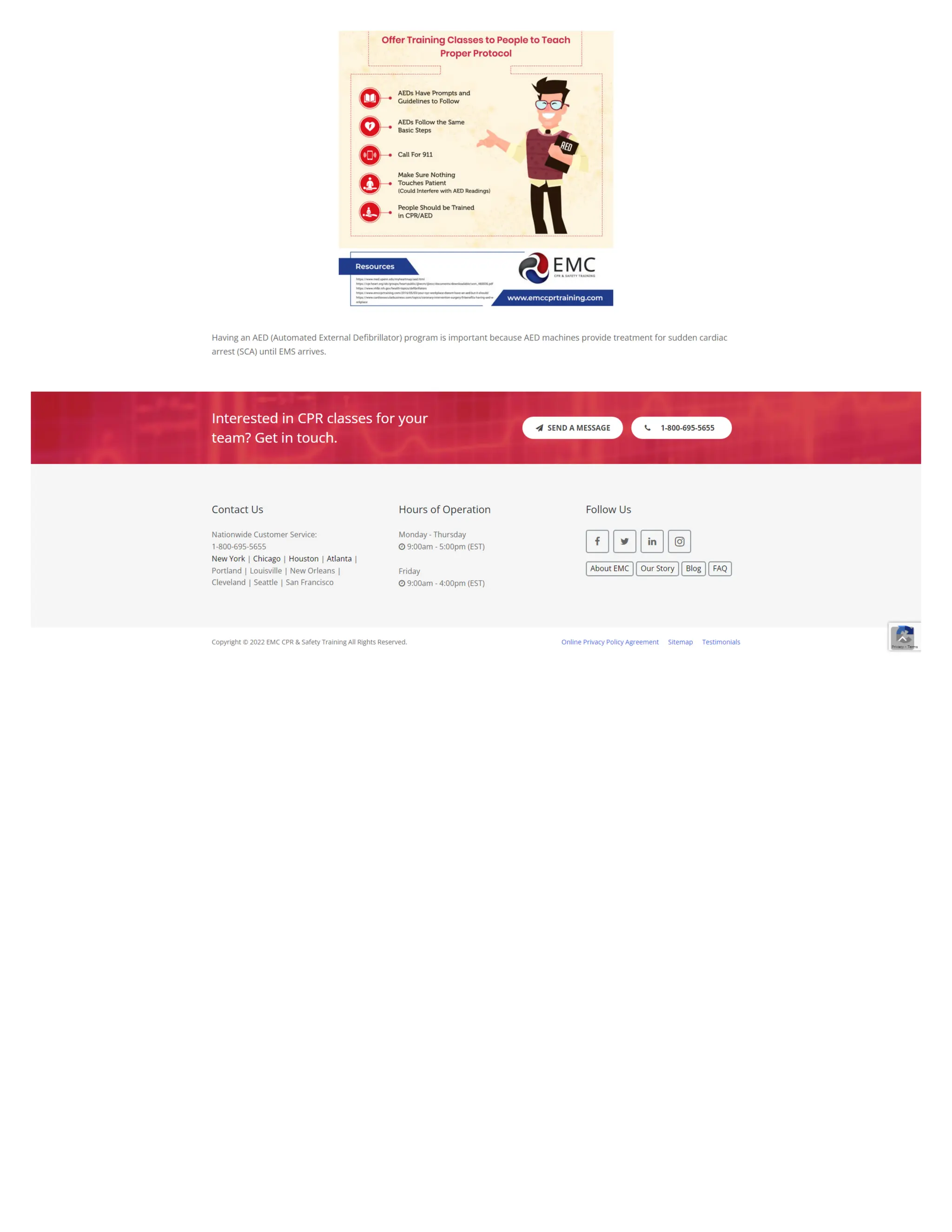 Onsite CPR Training, AED Classes, and First Aid Programs | PDF