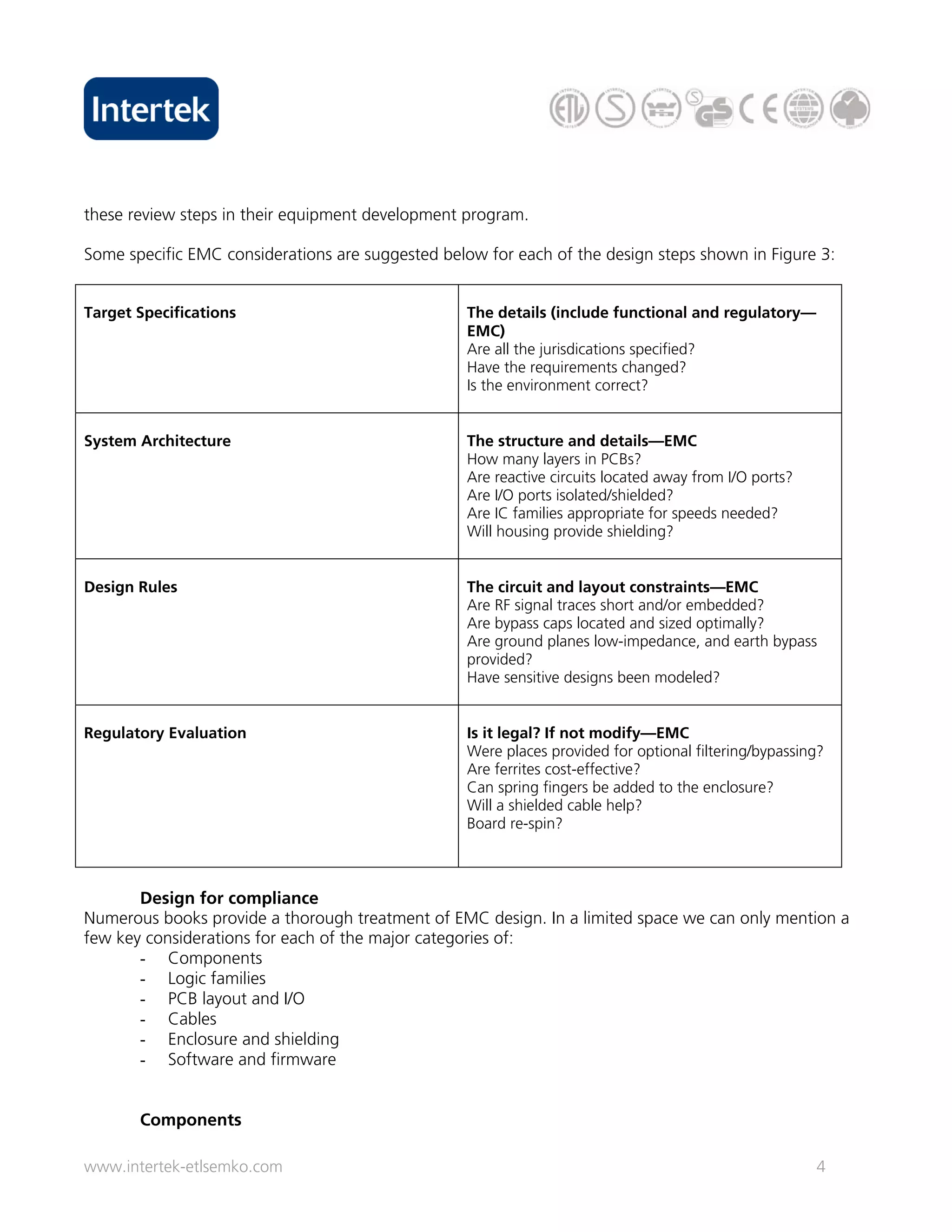 EMC Testing brochure | PDF