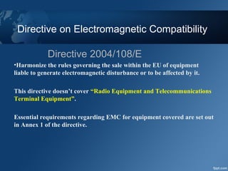 CE Marking- EMC- Products Regulatory | PPT