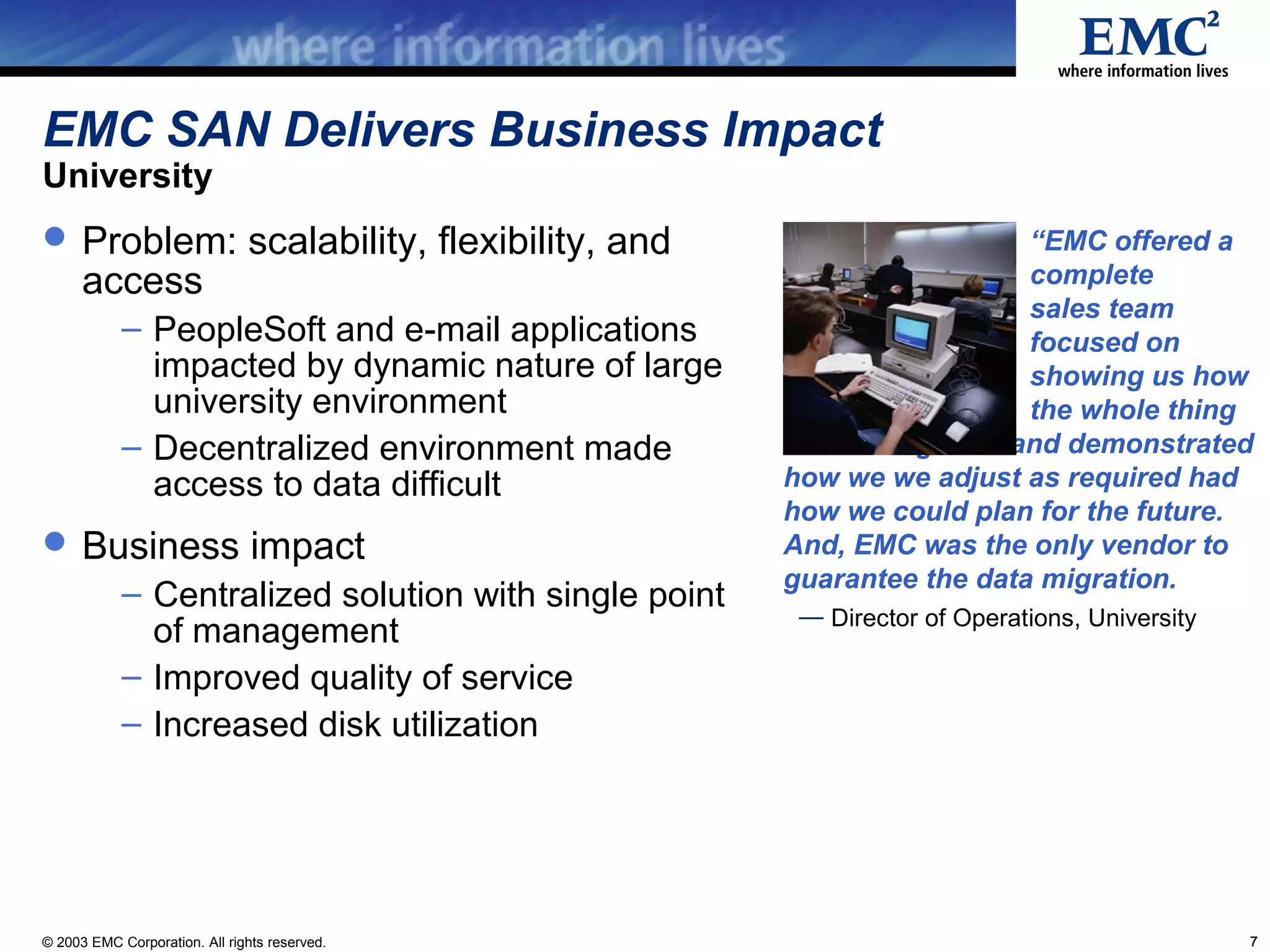 Emc san-overview-presentation | PPT