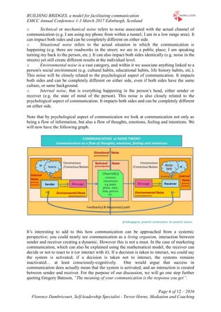 Building Bridges, a model for facilitating communication | PDF