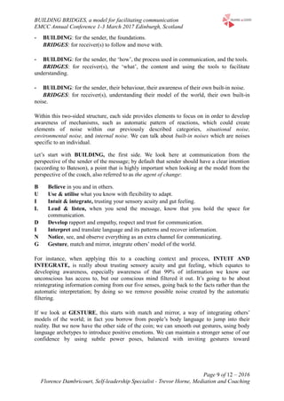 Building Bridges, a model for facilitating communication | PDF
