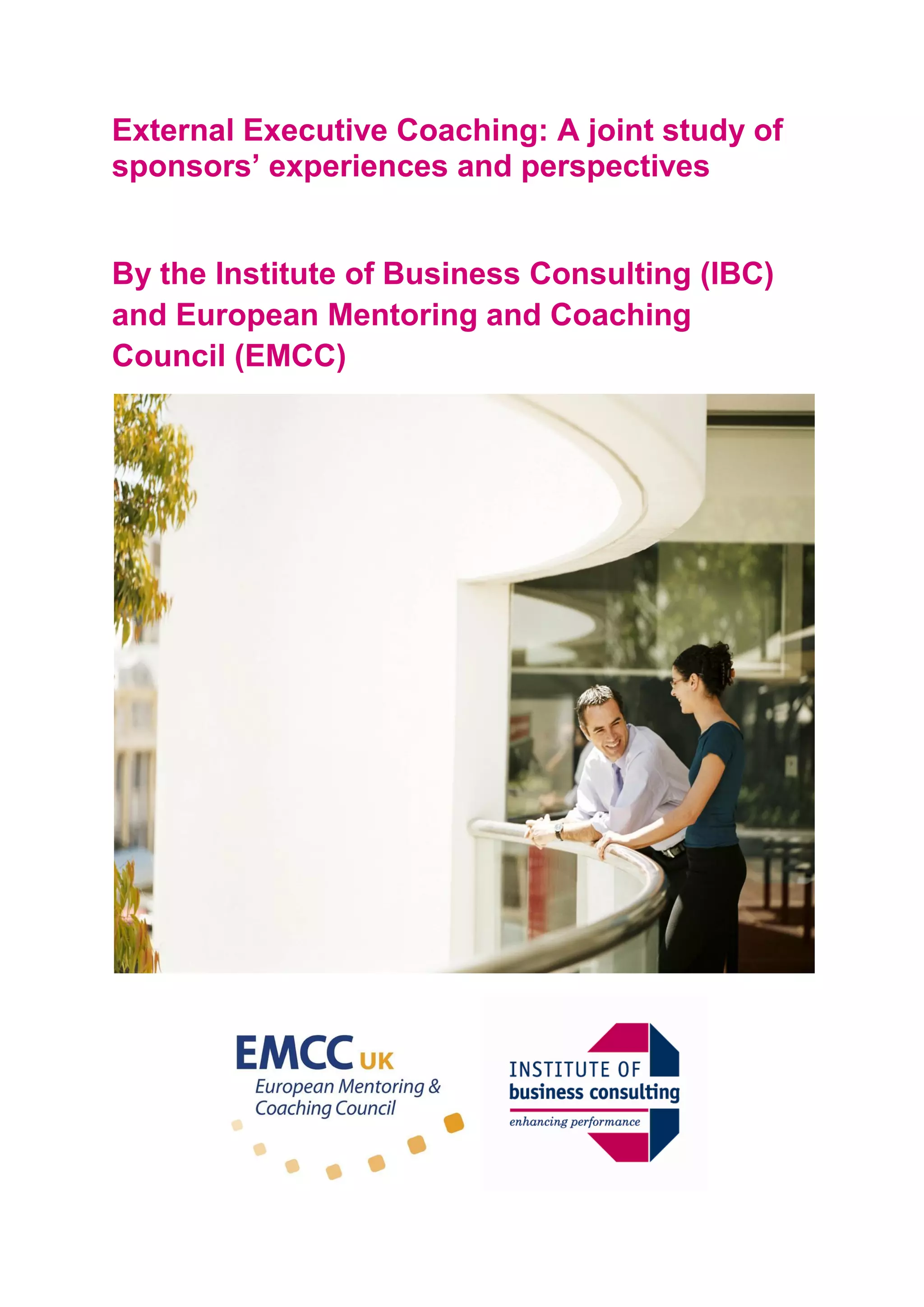 Executive Coaching Report - IBC and EMCC | PDF