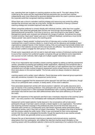 Executive Coaching Report - IBC and EMCC | PDF