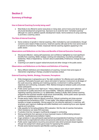 Executive Coaching Report - IBC and EMCC | PDF