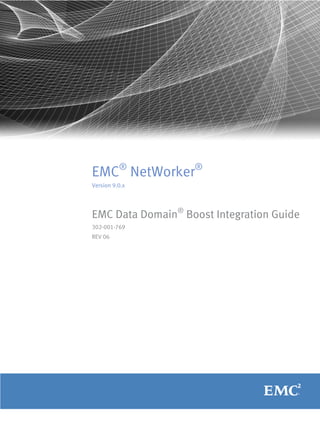 Emc data domain® boost integration guide | PDF