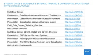 Emc data domain technical deep dive workshop | PPT