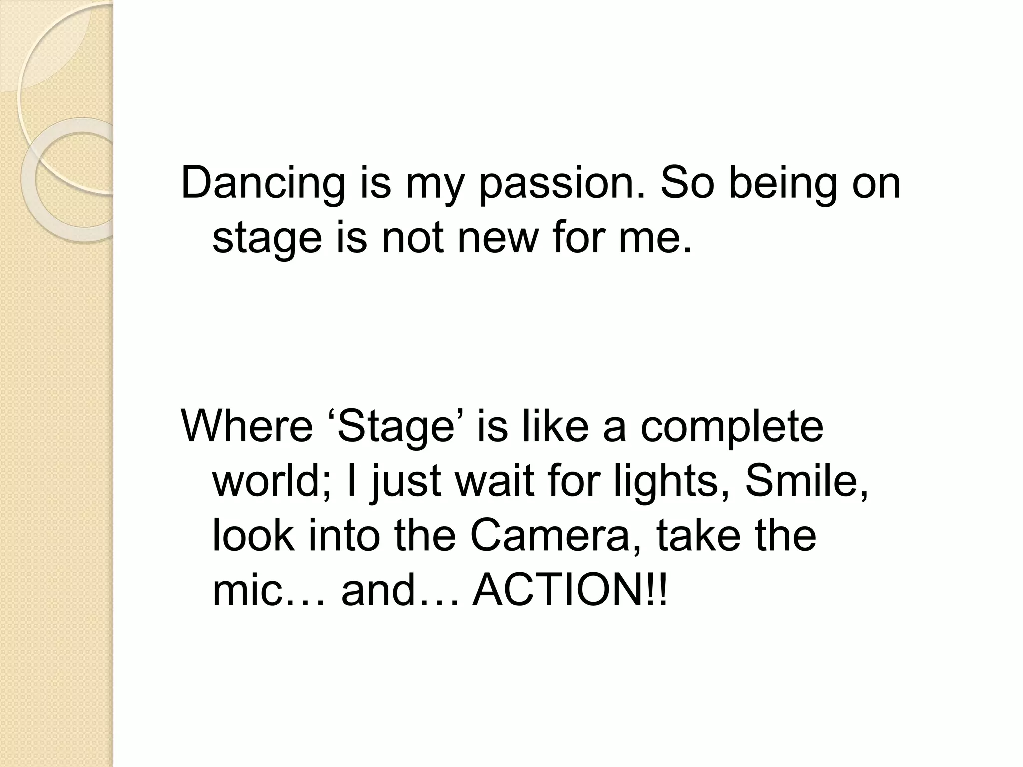 Emcee profile | PPTX | Events