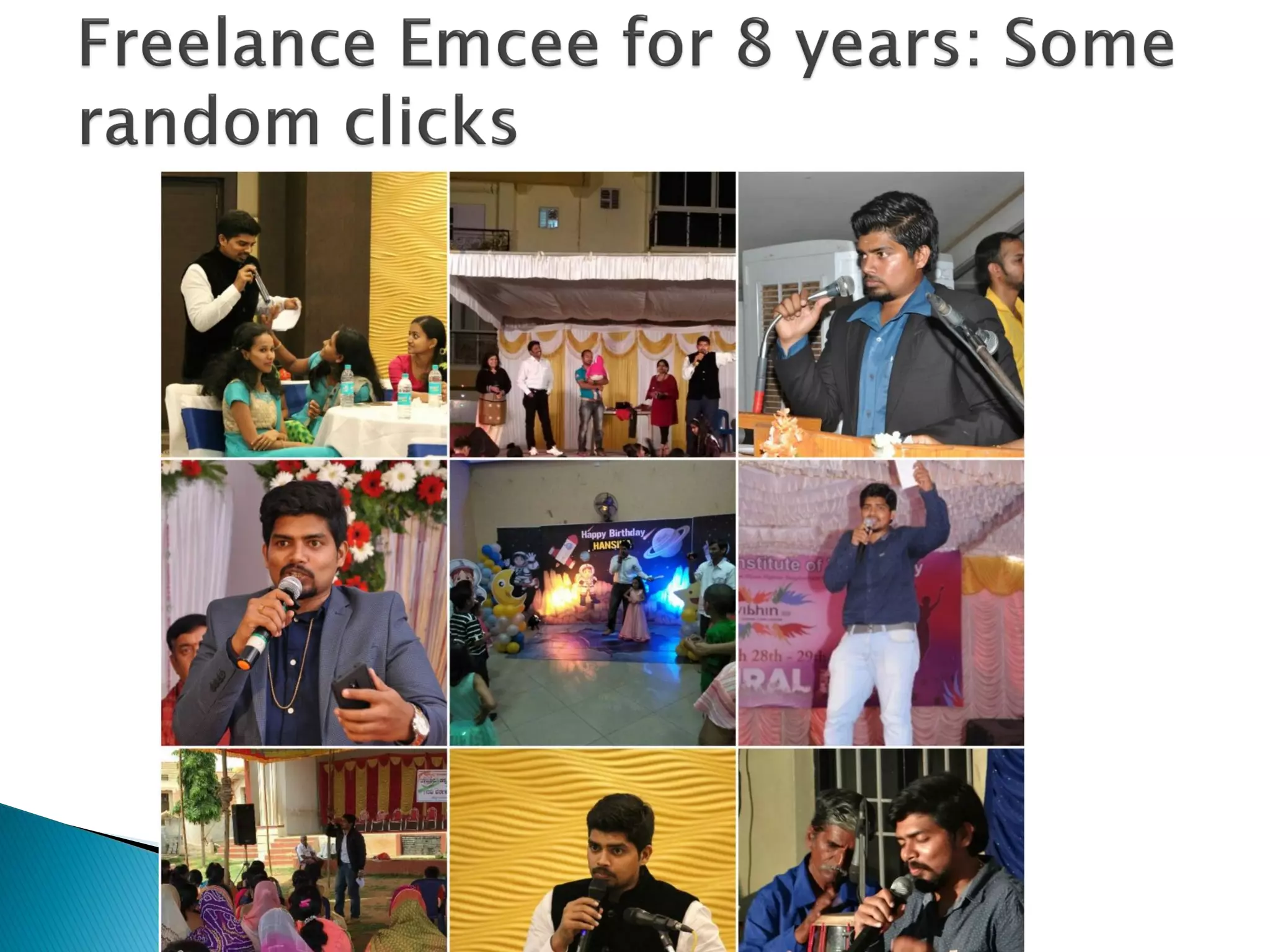 Emcee profile subbu | PPT