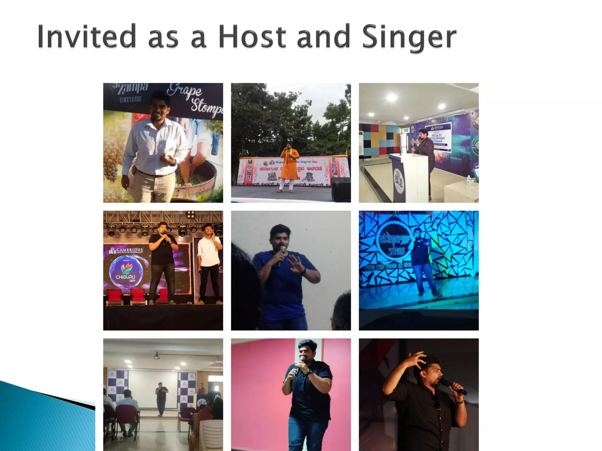 Emcee profile subbu | PPT