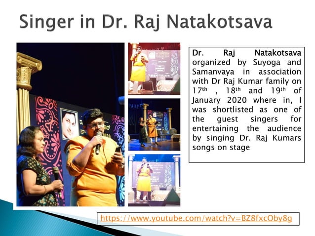 Emcee profile subbu | PPT