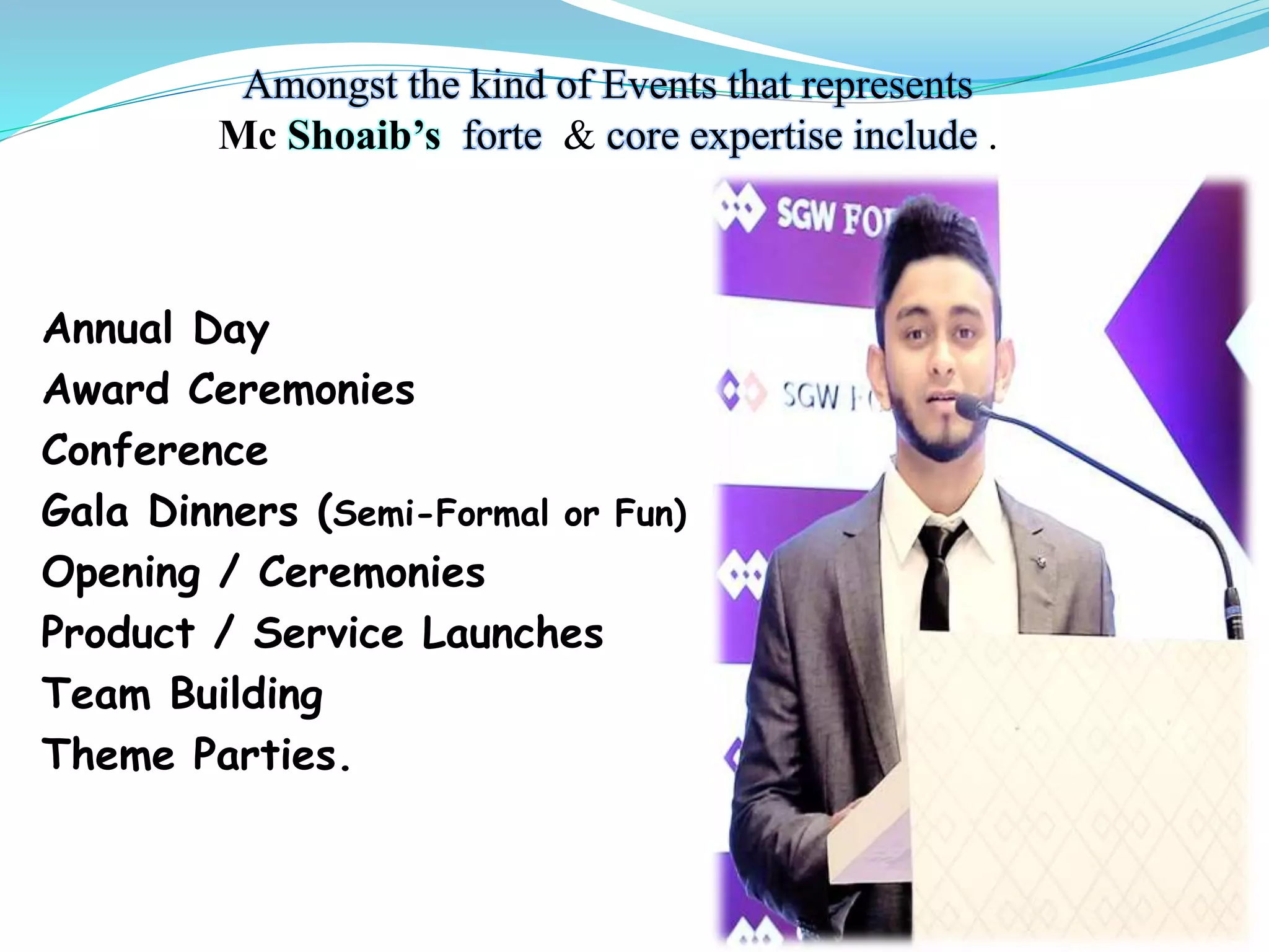 Emcee's profile . | PPSX