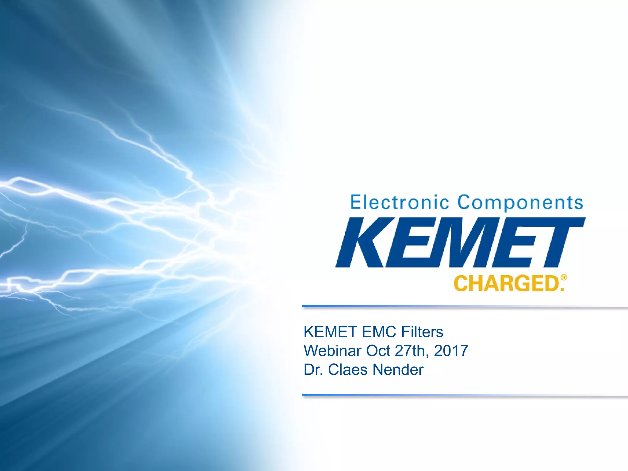 KEMET EMC Filters | PPT