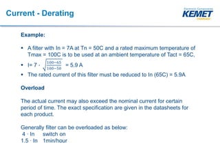 KEMET EMC Filters | PPT