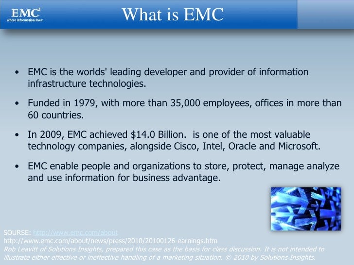 Solutions Marketing @ EMC