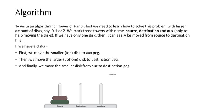 Tower of hanoi | PPT