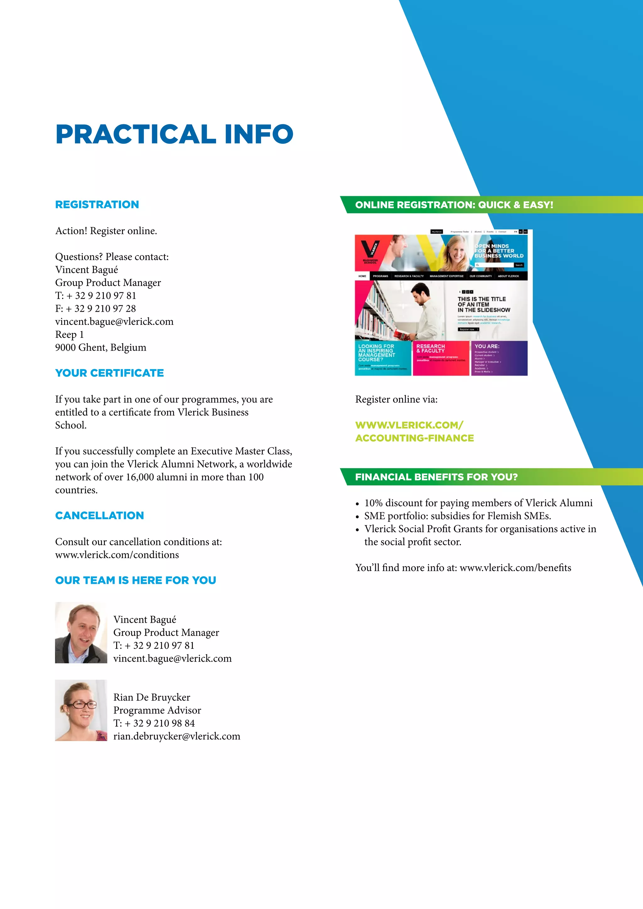 Brochure Executive Master Class in corporate finance | PDF