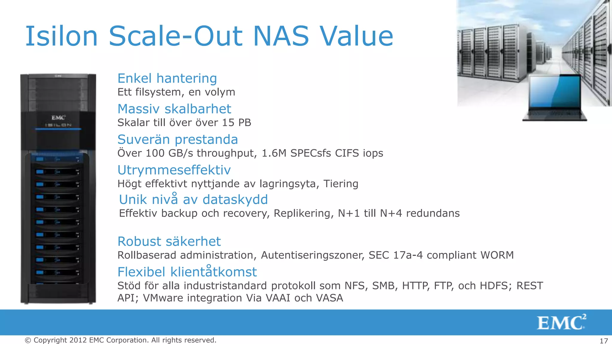 Emc Isilon - Scale Out NAS for Big Untructured Data | PPT